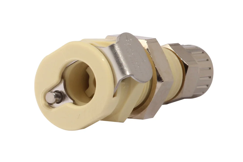 PMC Series Polypropylene Bulkhead Socket with Nut & Valve, Quick ...