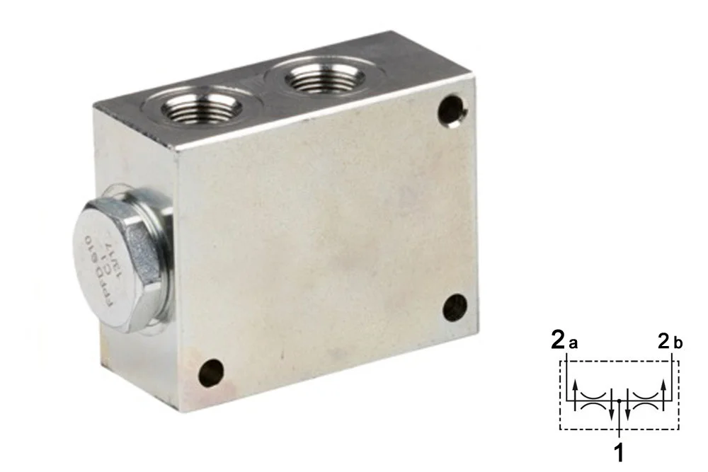 Oil flow divider with 50/50 split, type FPFD - Tubes International