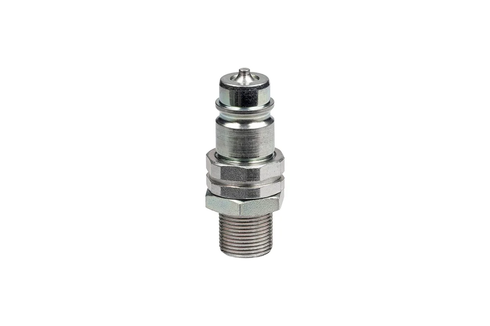 ISO-A Hydraulic Quick-Connector Plug, Metric GZ with Valve, PPV3 ...