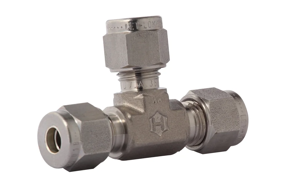 Stainless Steel Tee Fitting for Metric Tubing M764L - Tubes International