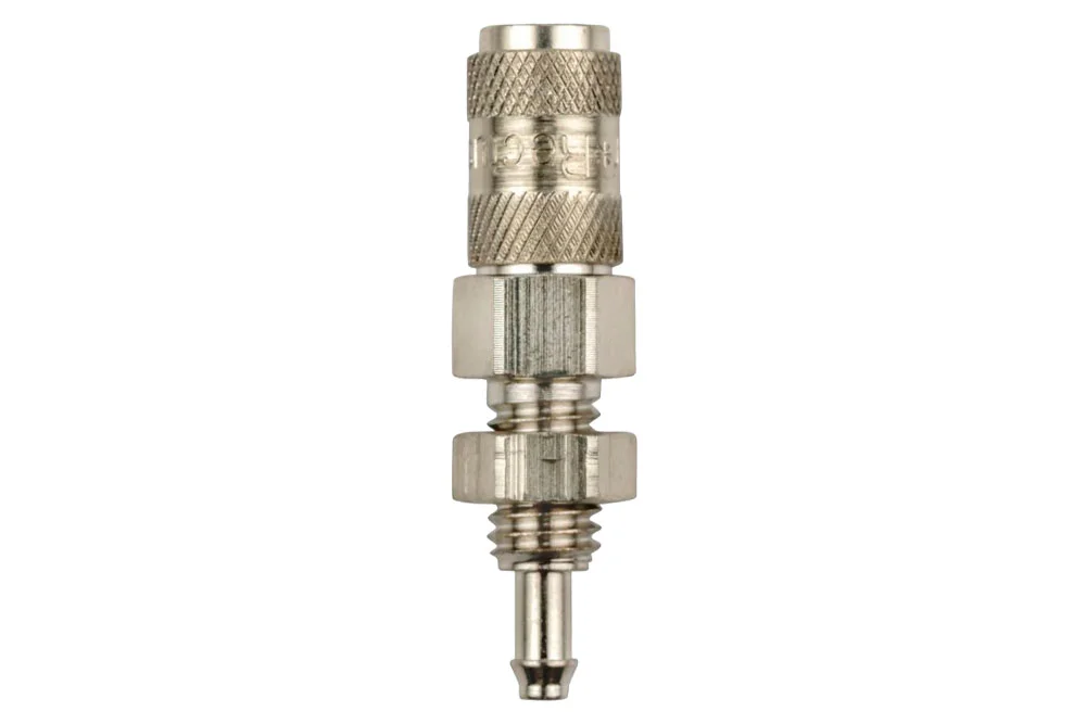 Mini Universal Quick-Connect Socket DN1.5, Brass, Hose End, Series 02KA ...