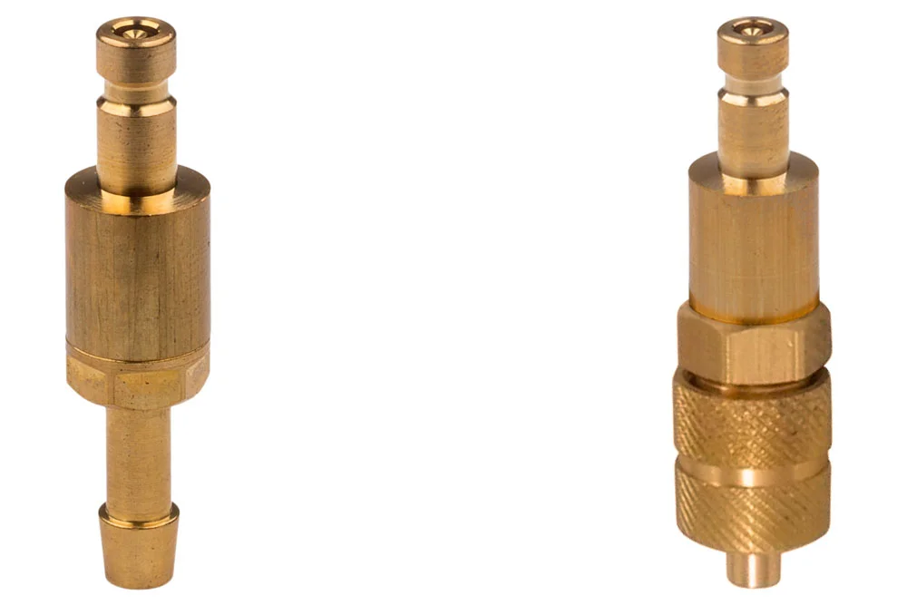 Brass Quick Release Coupling DN2.7 with Valve and Hose End, Series 20KA ...