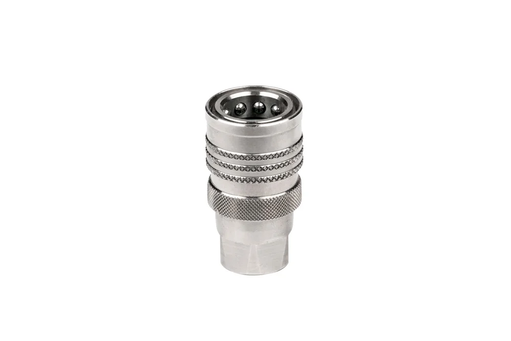 Stainless Steel Hydraulic Quick Coupling Socket, Valve-Free, BSP/NPT ...