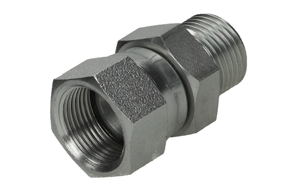 Hydraulic Adapter A504 – JIS Komatsu Reducer with Swivel Nut, Metric ...